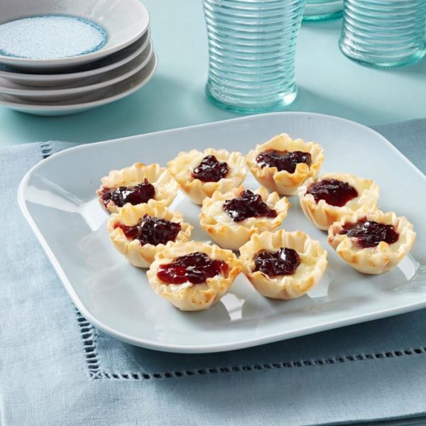 Brie-Filled Mini Phyllo Shells | Fort Myers Olive Oil and Balsamics